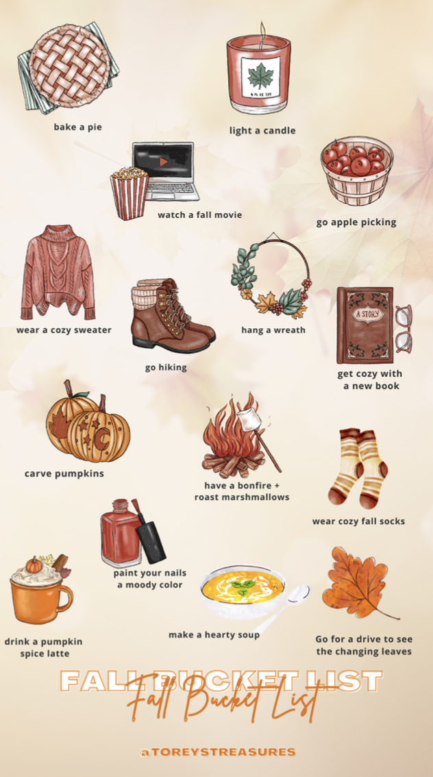 MY FALL BUCKET LIST THIS YEAR! - Torey's Treasures